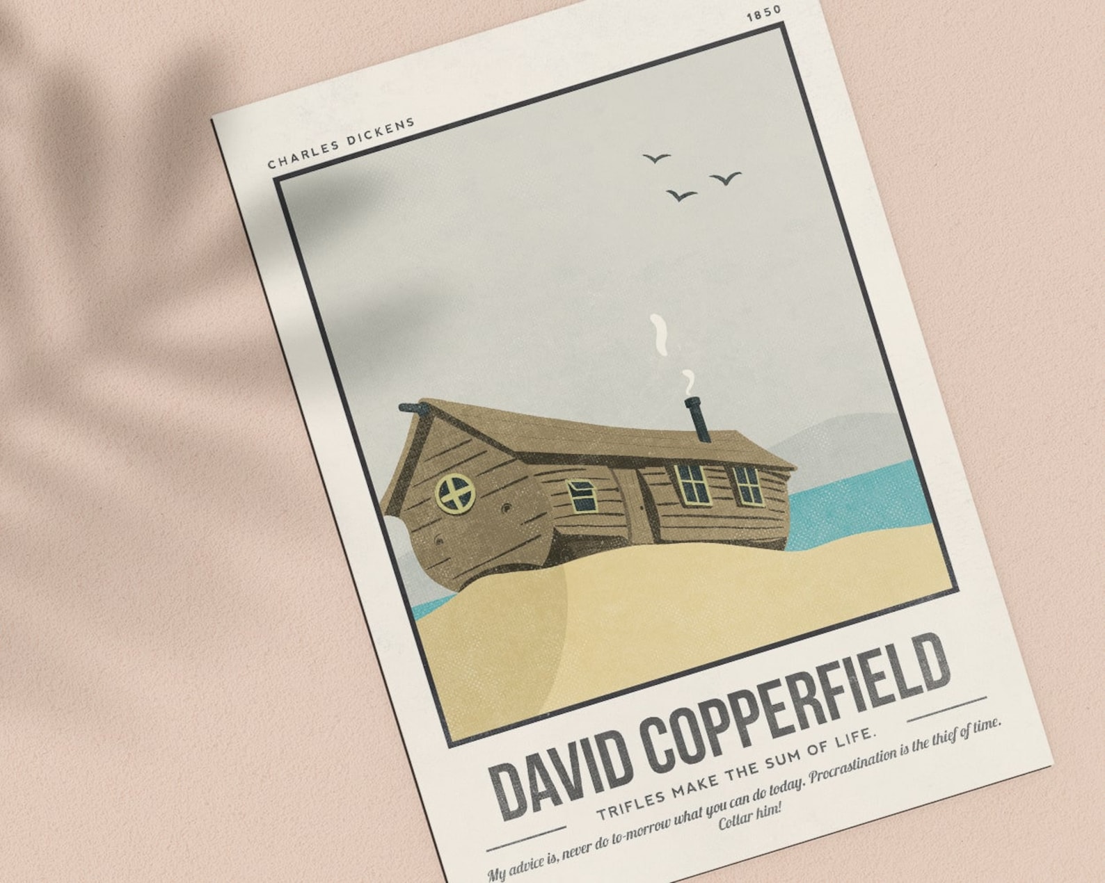 David Copperfield Charles Dickens Book Cover Art Quote | Etsy