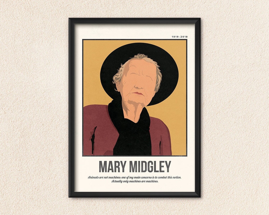 Mary Midgley Art Print Philosophers Quote Wall Art Retro Poster ...