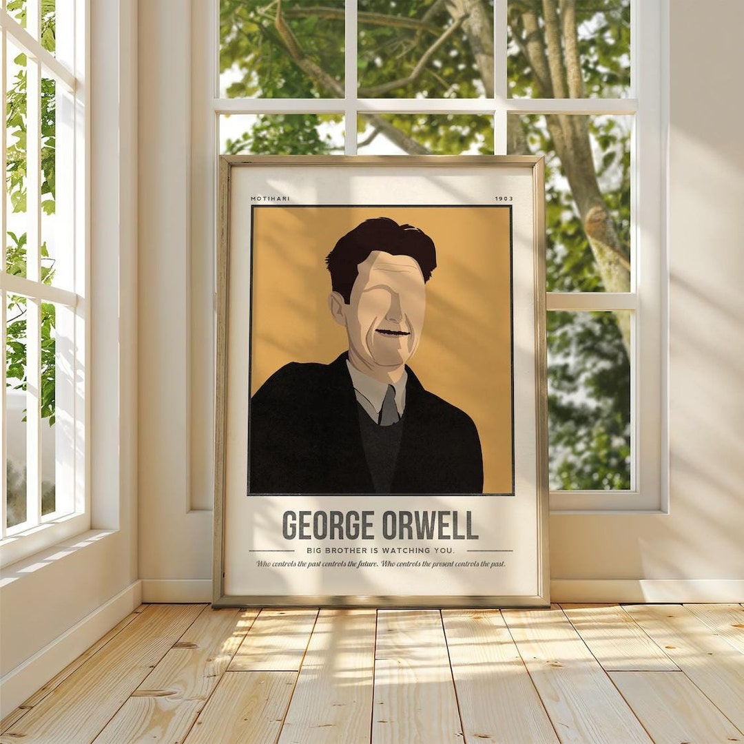 George Orwell Poster | Author Quote Wall Art | Retro Literary Poster ...