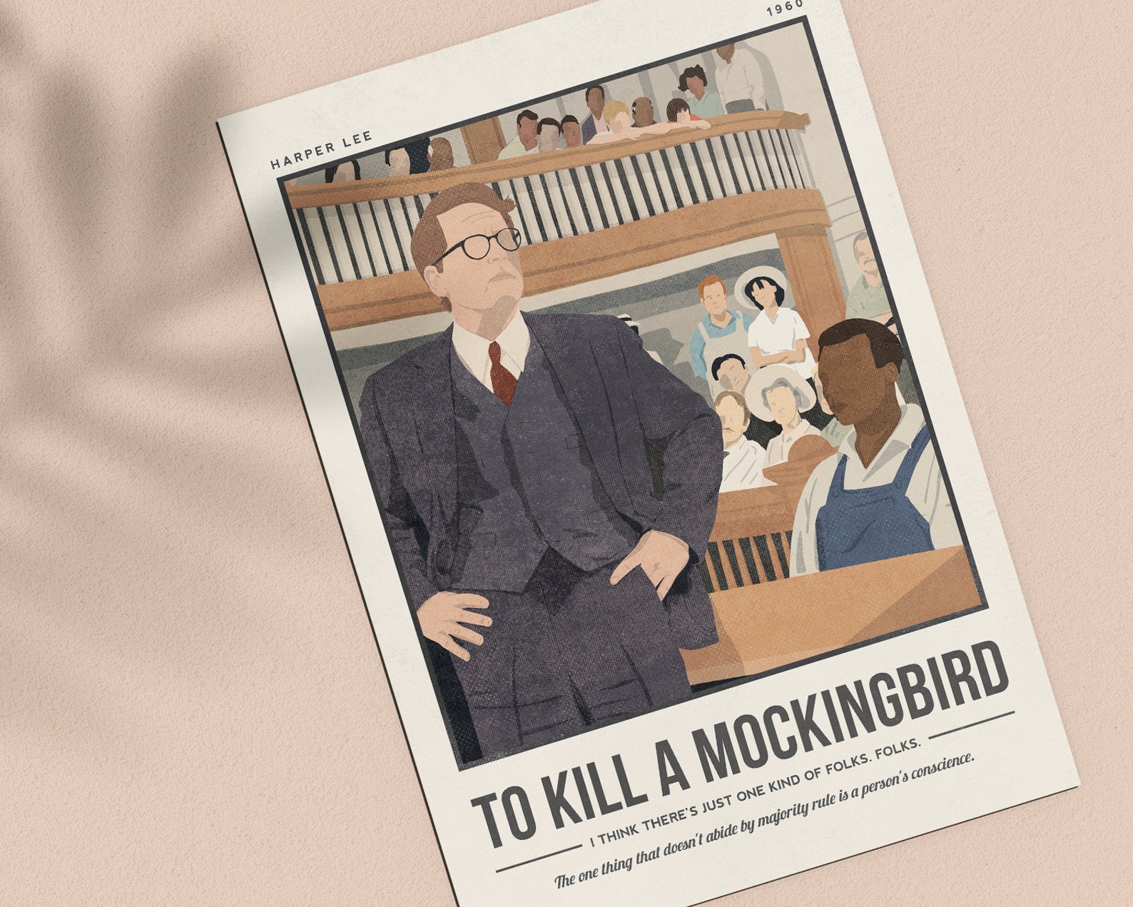 To Kill a Mockingbird | Harper Lee Book Quote Wall Art | Book Lover ...