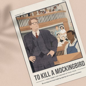 To Kill a Mockingbird | Harper Lee Book Cover Art | Quote Wall Art ...
