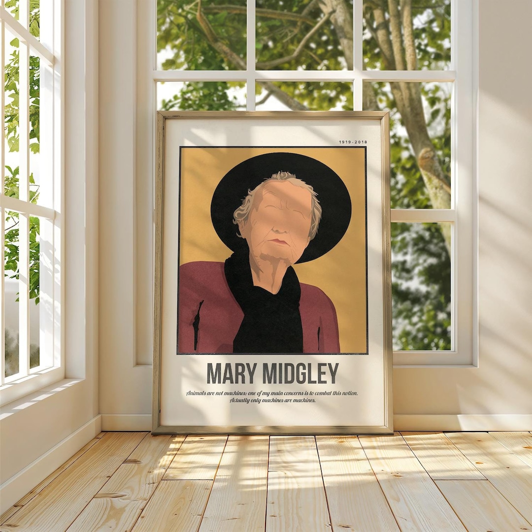 Mary Midgley Art Print | Philosophers Quote Wall Art | Retro Poster ...