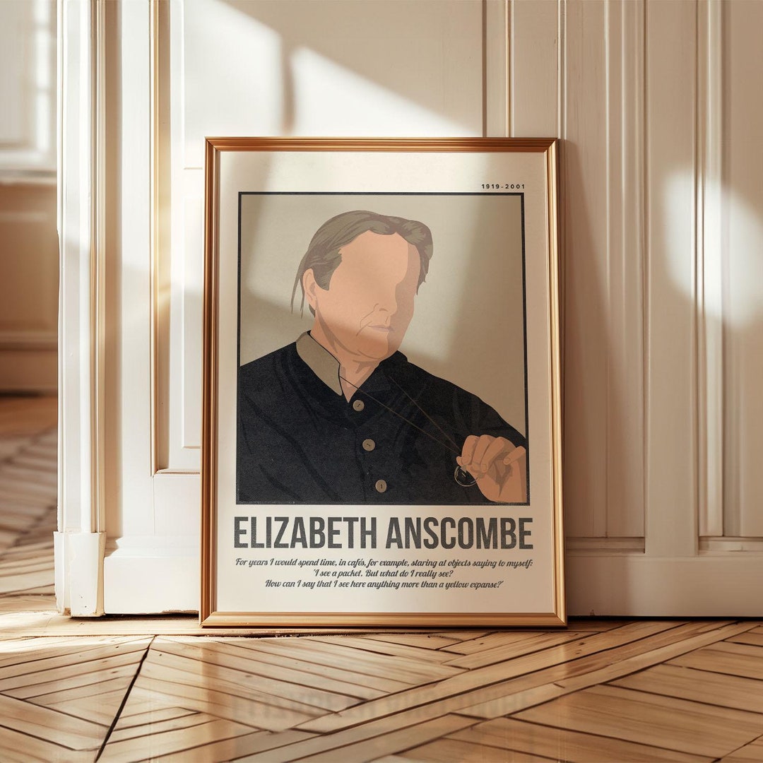Elizabeth Margaret Anscombe Art Print | Philosophers Quote Wall Art ...