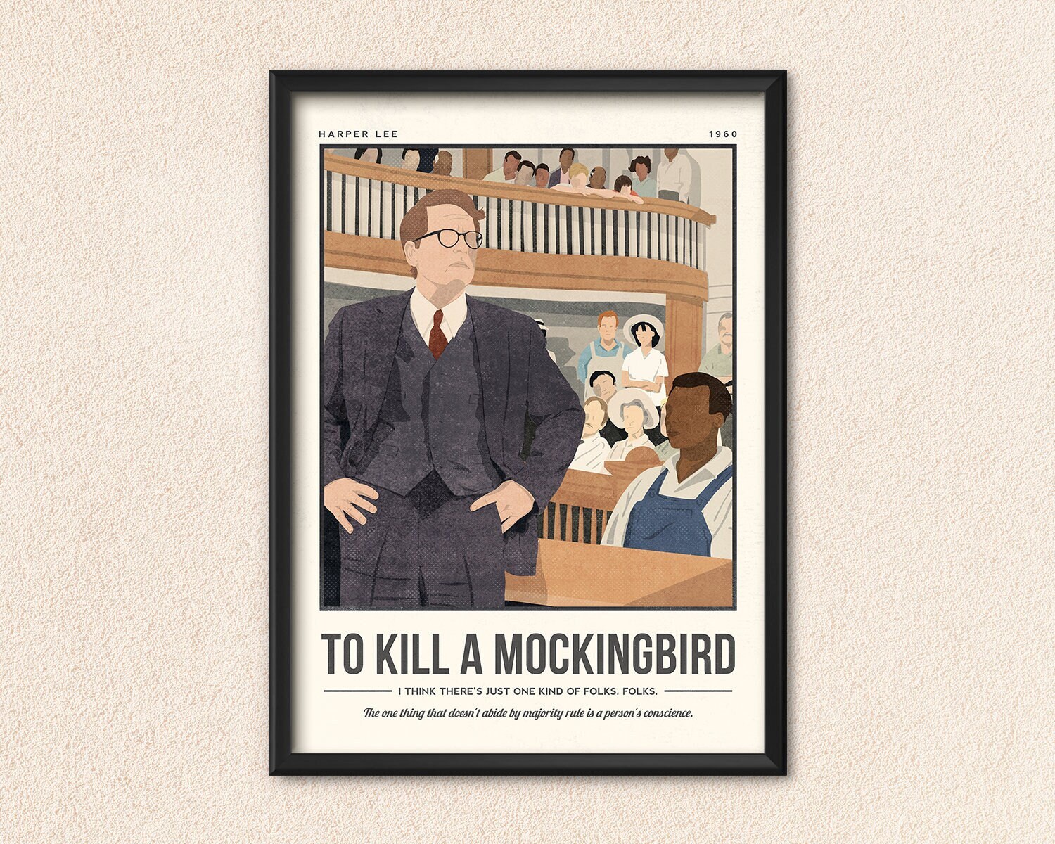To Kill a Mockingbird | Harper Lee Book Quote Wall Art | Book Lover ...