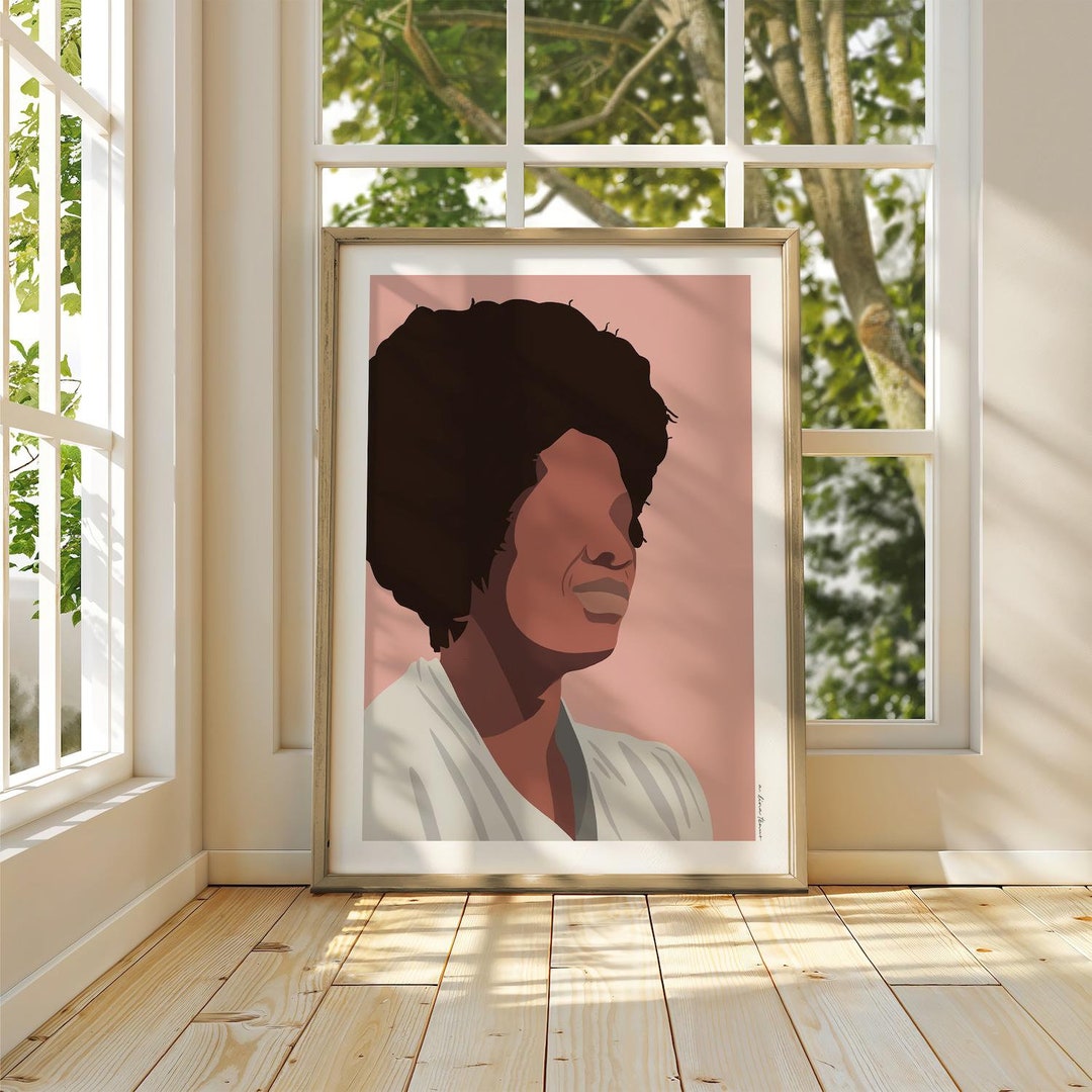 Toni Morrison Art Print Iconic Figures Collection Civil Rights Shero ...