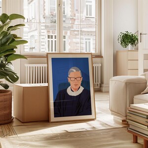 Ruth Bader Ginsburg Art Print | Iconic Figures Collection | Shero ...