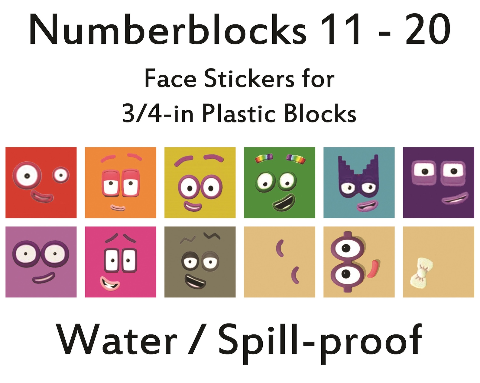 Numberblocks 1 20 Face And Body Stickers Waterproof Peel Etsy numberblocks-1-20-face-and-body-stickers-waterproof-peel-etsy