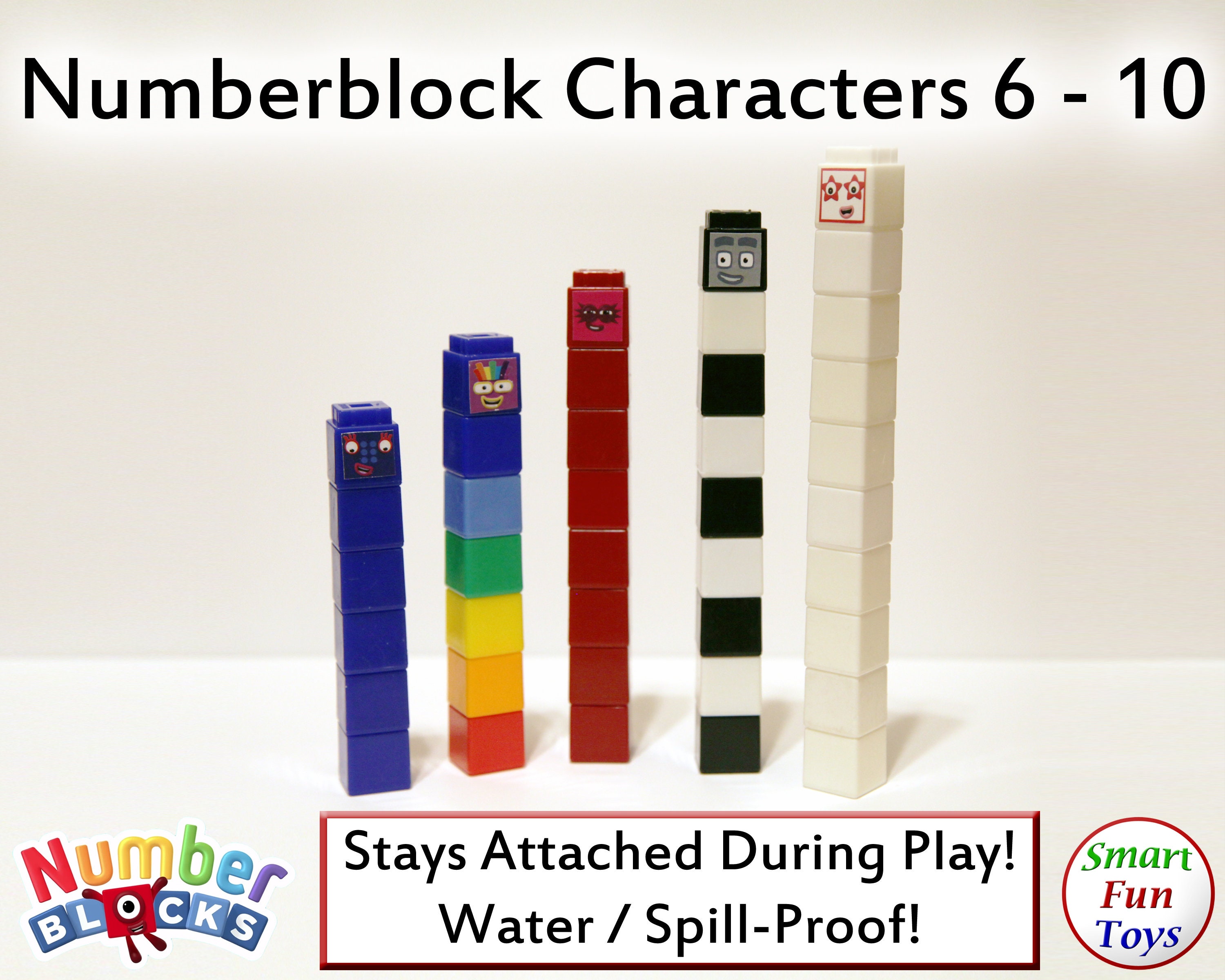 Numberblocks 6 - 10, Stackable, Waterproof! - Etsy