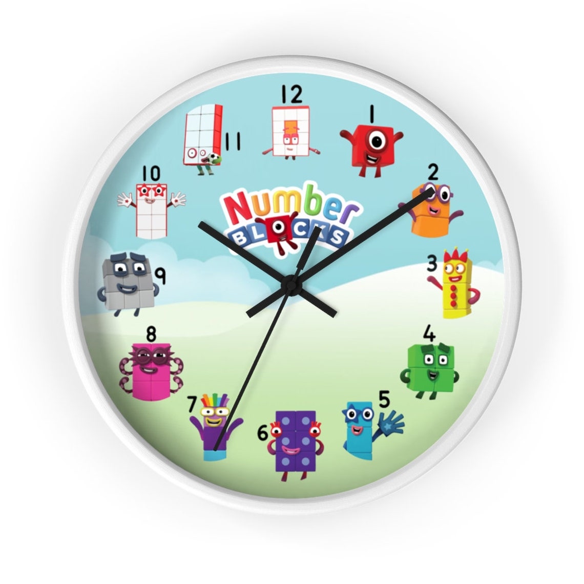 Numberblocks Wall clock | Etsy