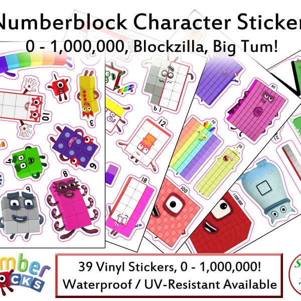 Numberblock Face Svg - Etsy