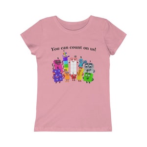 Numberblocks Girls Princess Tee Shirt Kids XS XL One | Etsy