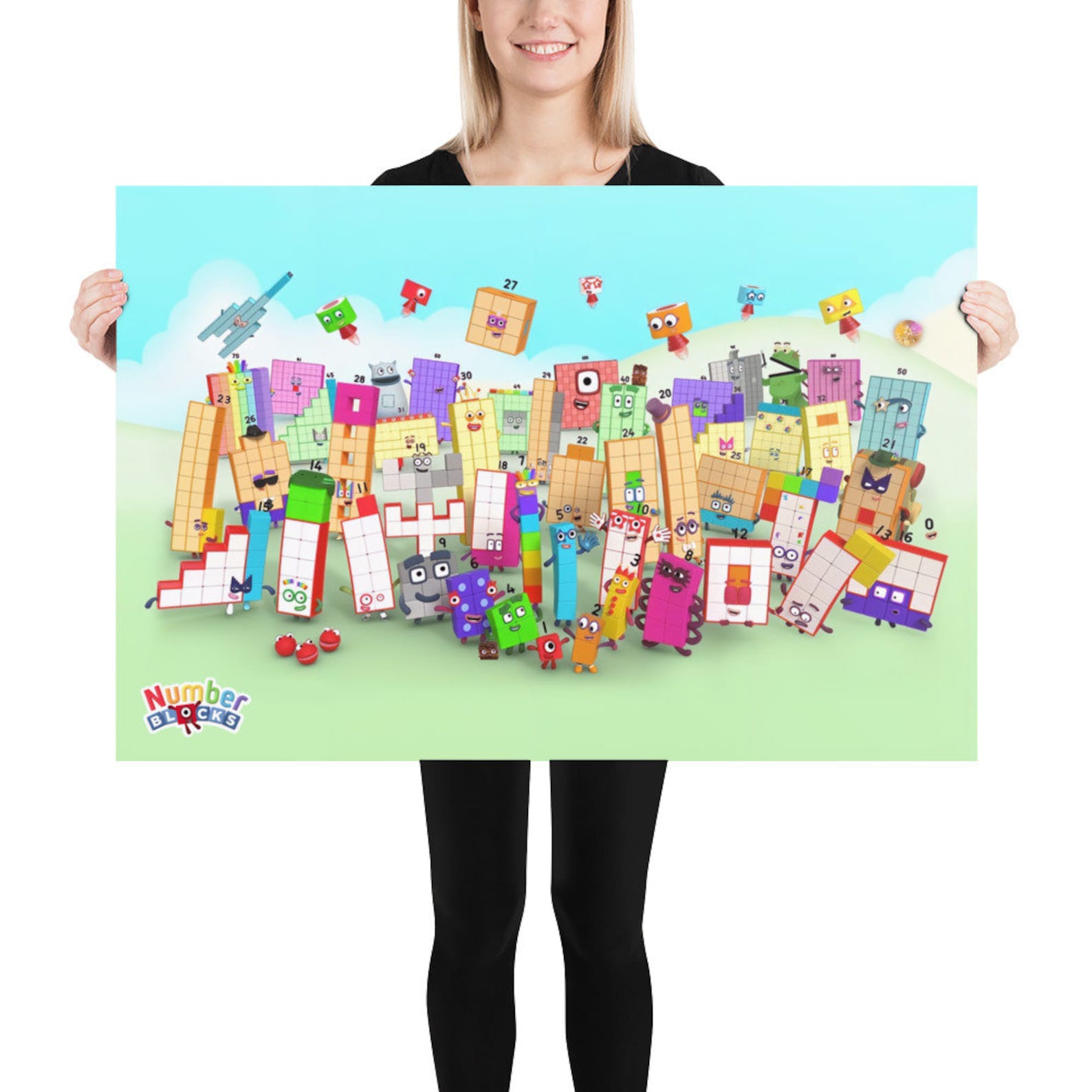 Numberblocks Poster 12 X 18 in or 24 X 36 In Characters One | Etsy