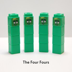 Numberblock Characters: Terrible Twos, the Three Threes, the Four Fours ...