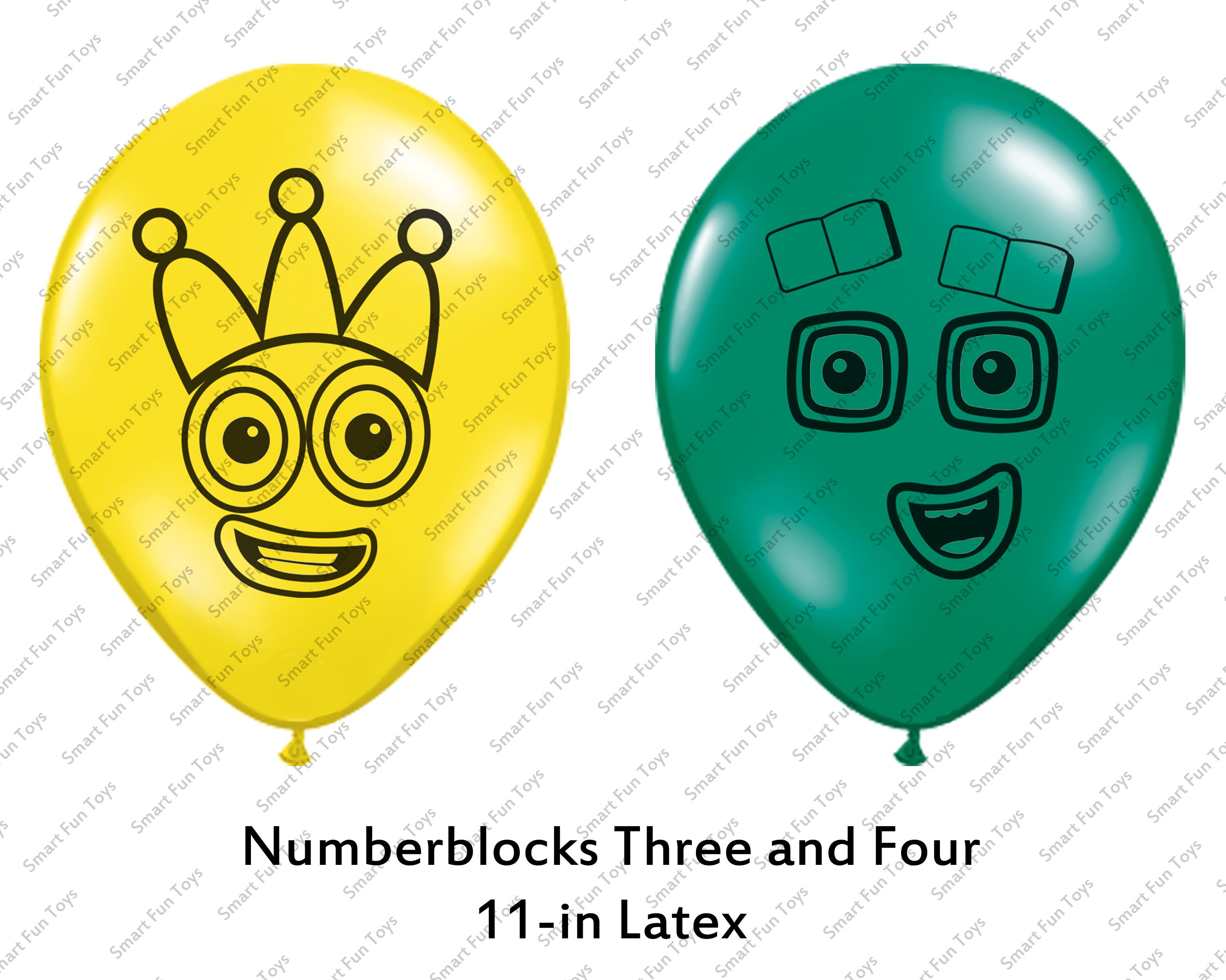 Numberblocks Balloons 13-in Mylar of One Through 10 11-in | Etsy UK