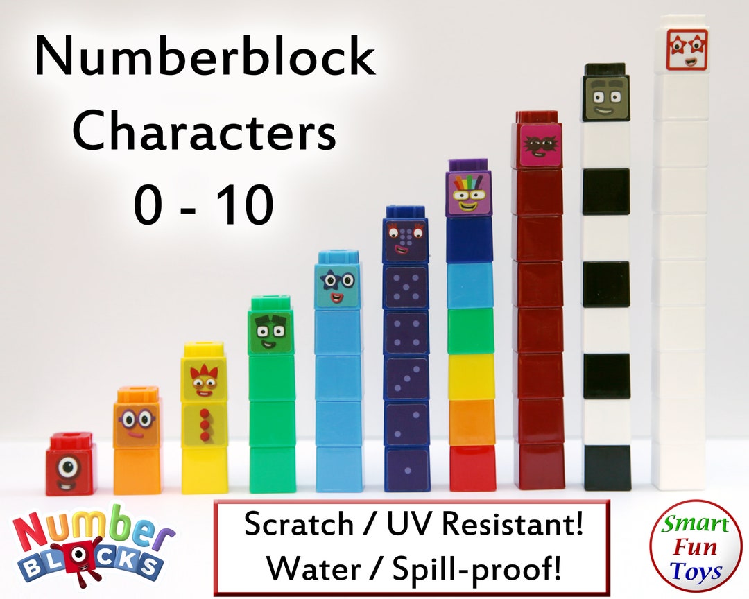 Numberblocks 0 - 10, Waterproof, Scratch / UV Resistant! - Etsy