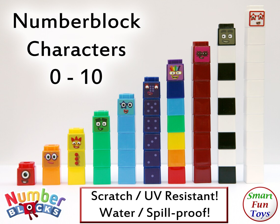 Numberblocks 0 10 Waterproof Scratch / UV Resistant - Etsy