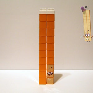 Numberblocks 16 - 20, Stackable, Waterproof, and With Custom Connectors ...