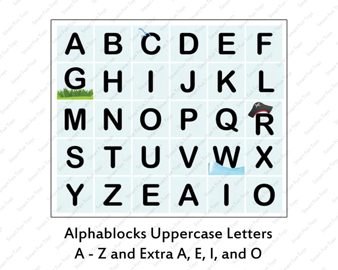 Alphablocks Face Stickers Waterproof Scratch and UV - Etsy