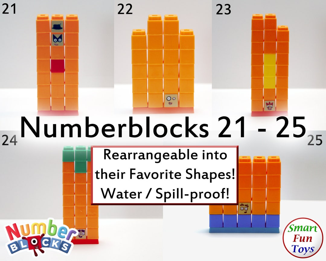 Numberblocks 21 - 25, Waterproof, Scratch / UV Resistant! - Etsy