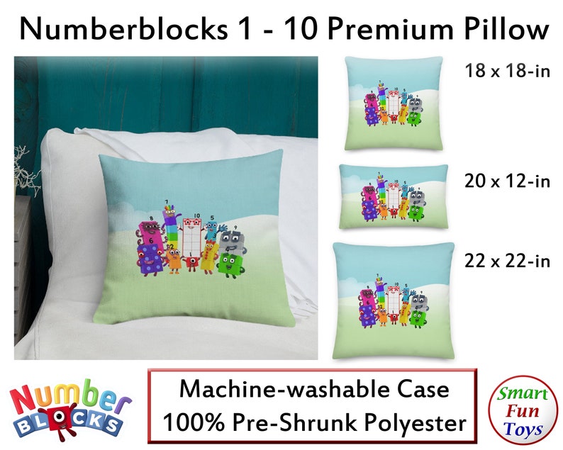Numberblocks One 1 Through Ten 10 Premium Pillow Etsy