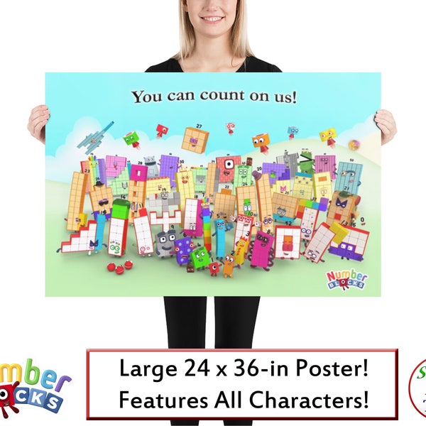 Numberblocks Poster - Etsy UK