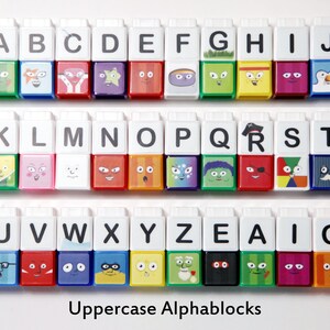 Alphablocks A - Z, Uppercase and Lowercase, Waterproof, Scratch and UV ...