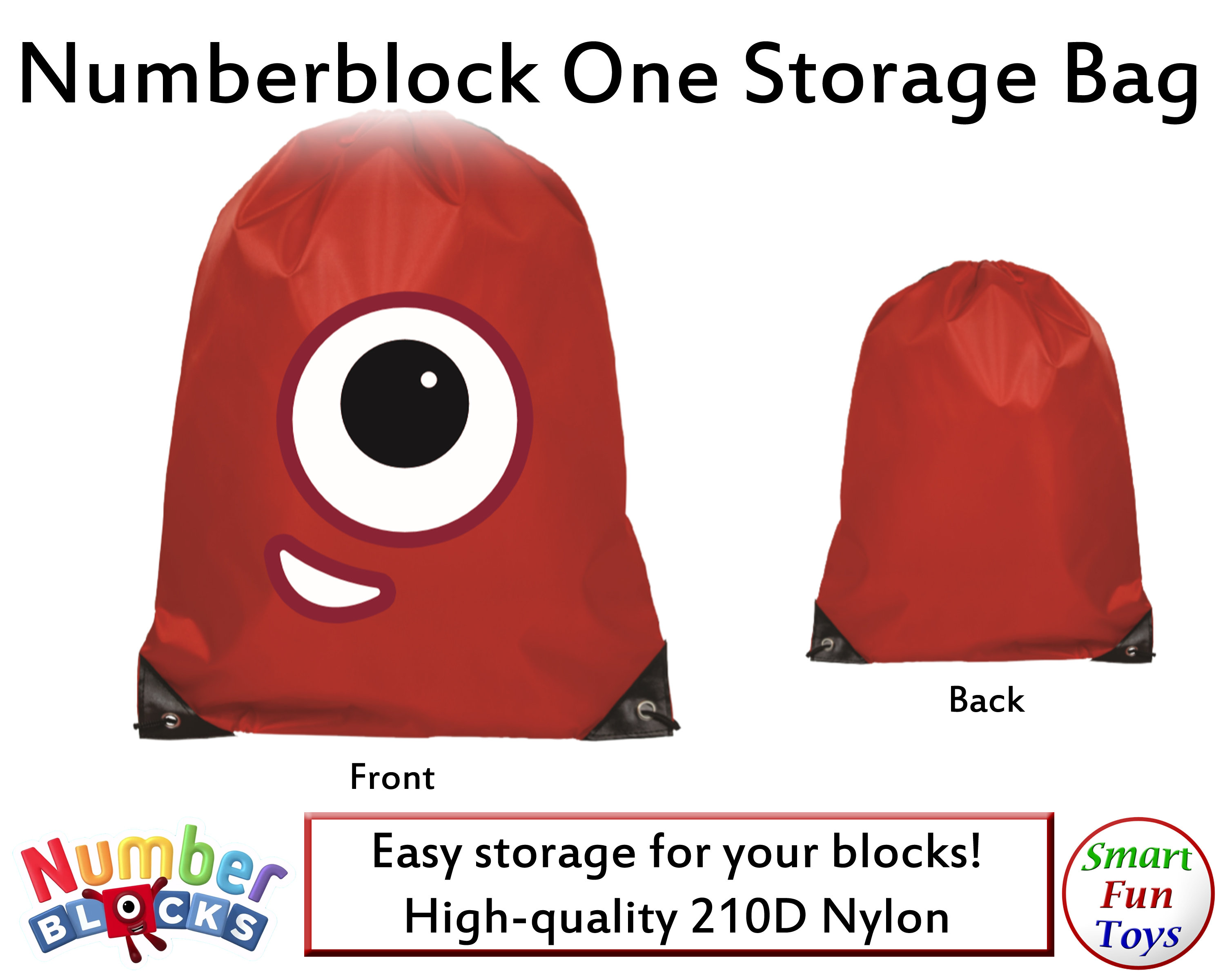 Numberblock One Storage Bag / Light-duty Backpack - Etsy Canada