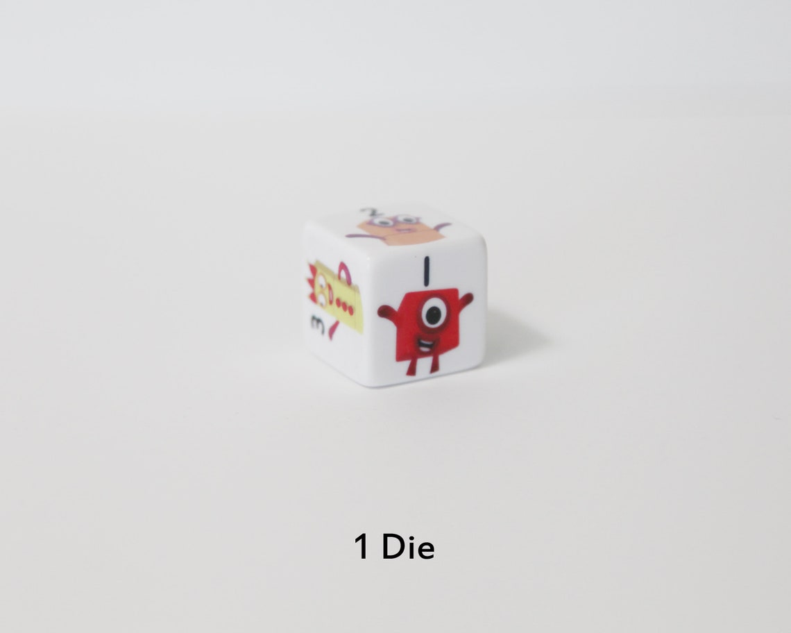 Numberblocks Dice Full Color Characters 1 6 Use With Your | Etsy UK