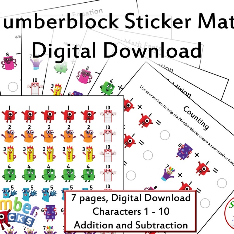 Numberblocks Png - Etsy