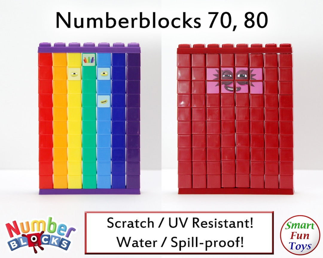Numberblocks 70 - 80, Waterproof, Scratch / UV Resistant! - Etsy