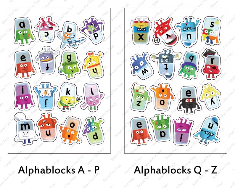 Magnetic Alphablock Set A Z Plus Extra Vowels and Silent E | Etsy