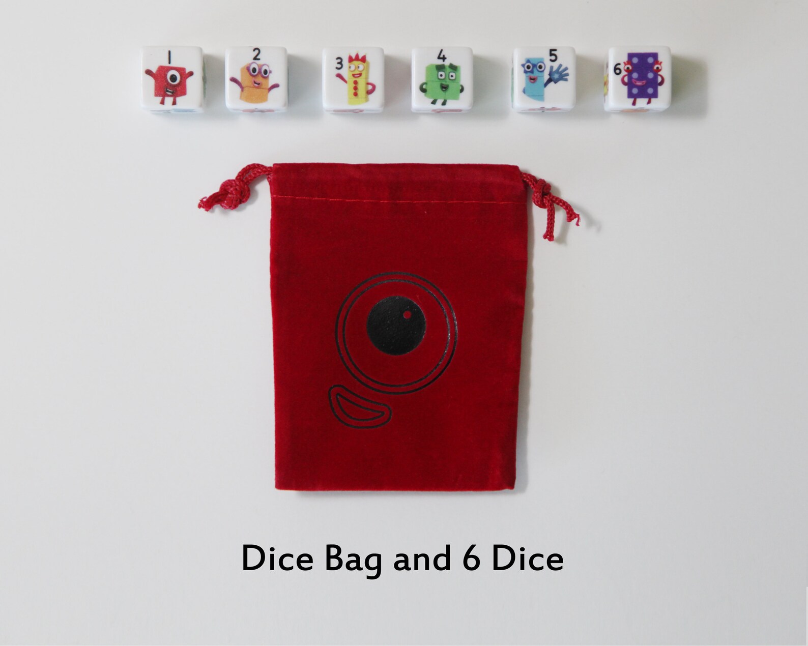 Numberblocks Dice Full Color Characters 1 6 Use with your | Etsy