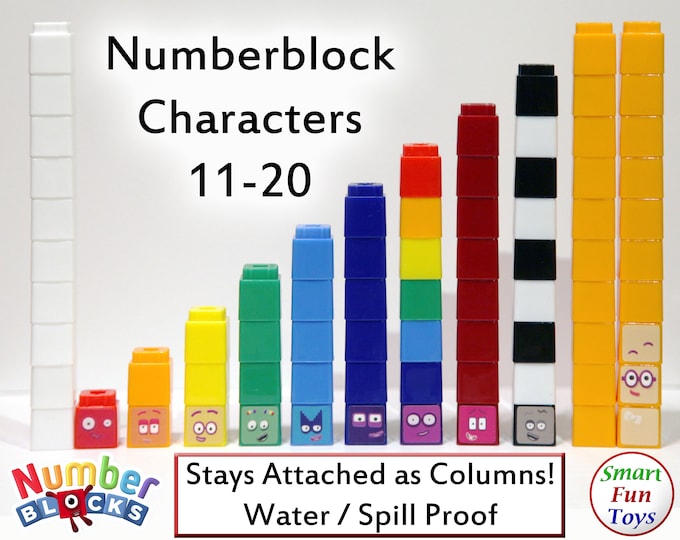 Numberblocks 11 - 20, Stackable, Waterproof! - Etsy