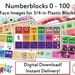 Numberblocks 0 100 Face and Body Stickers, Waterproof, Scratch and UV ...