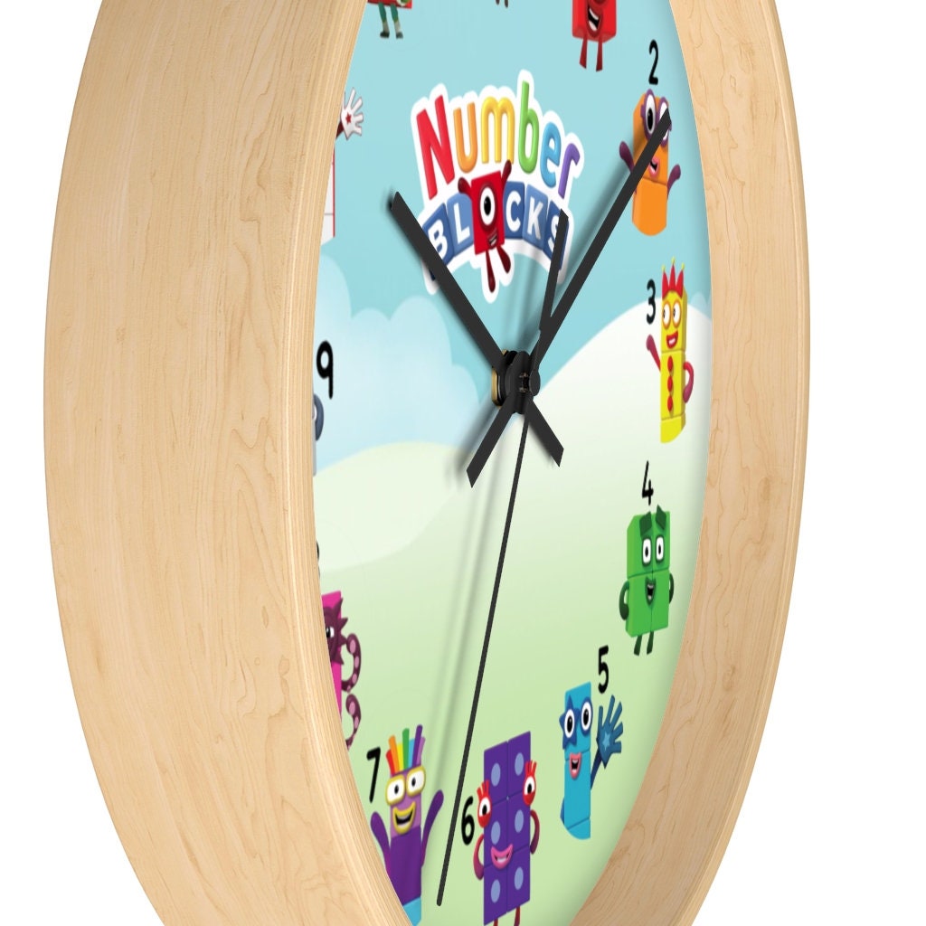 Numberblocks Wall clock | Etsy