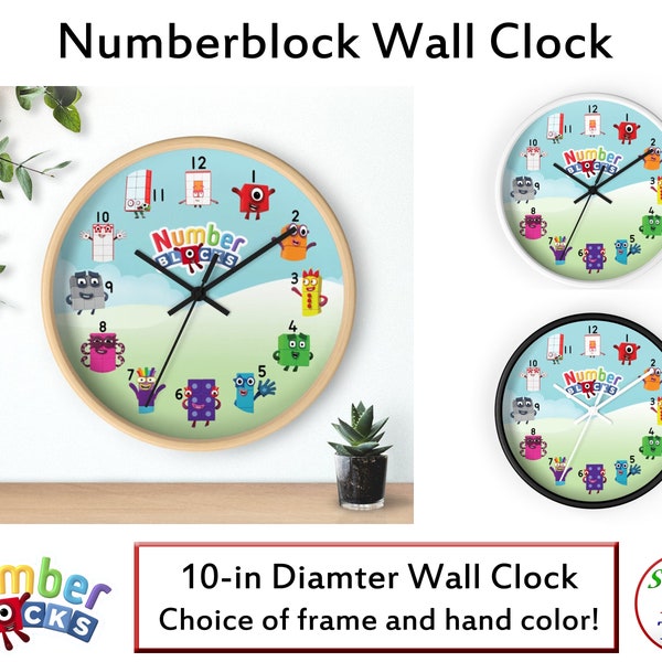 Numberblocks Wall Clock - Etsy