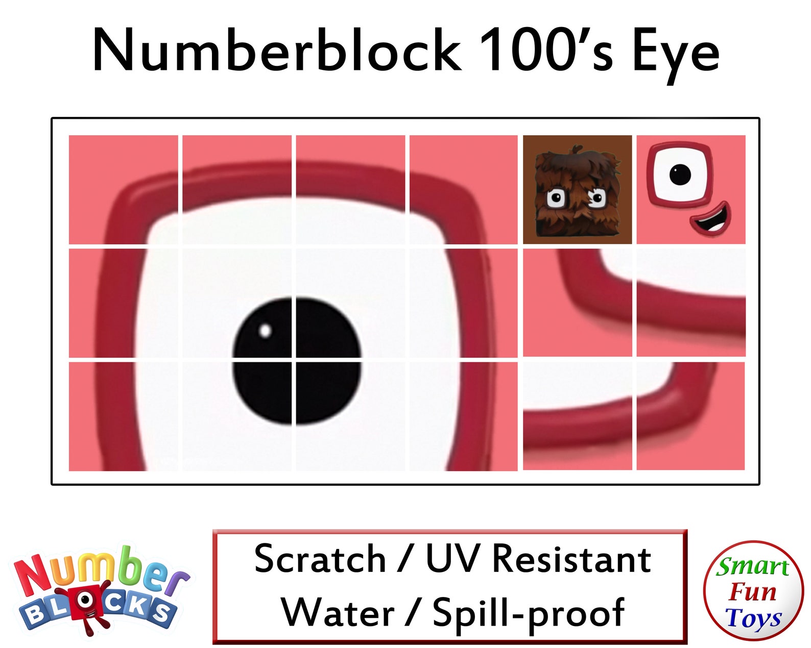 Numberblocks 0 100 Face and Body Stickers Waterproof - Etsy