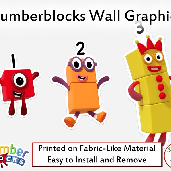 Numberblocks Wall Stickers - Etsy UK