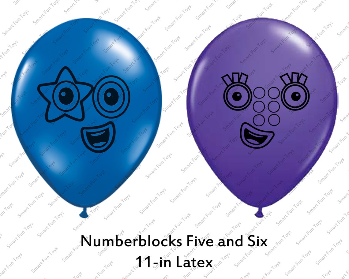 Numberblocks Balloons 13-in Mylar of One through 10 11-in | Etsy
