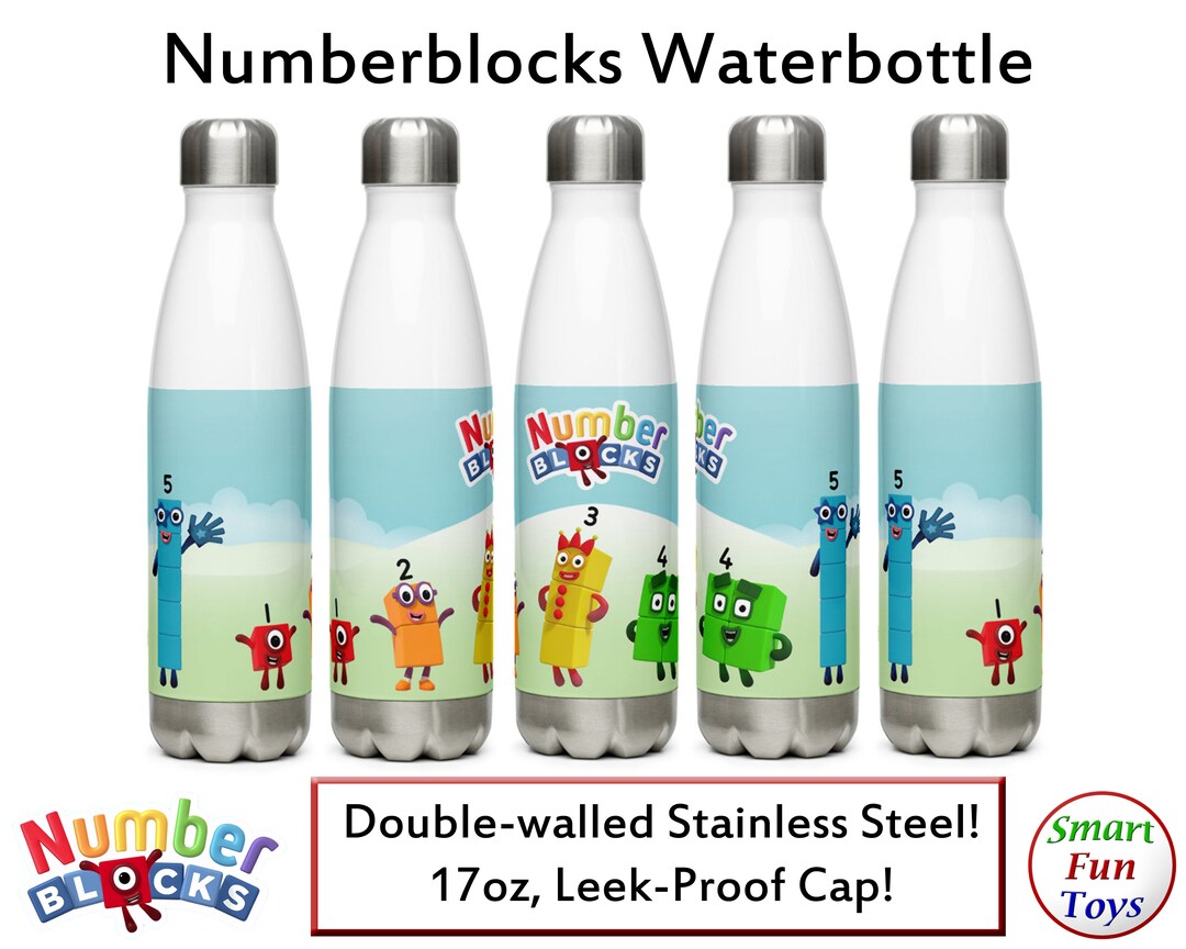 Numberblock One 1 Through Five 5 Stainless Steel Water Bottle - Etsy