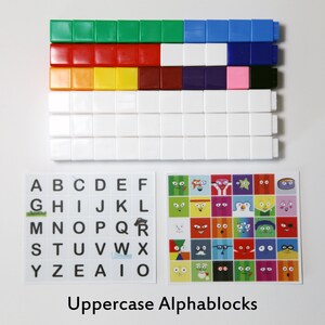 Alphablocks A - Z, Uppercase and Lowercase, Waterproof, Scratch and UV ...