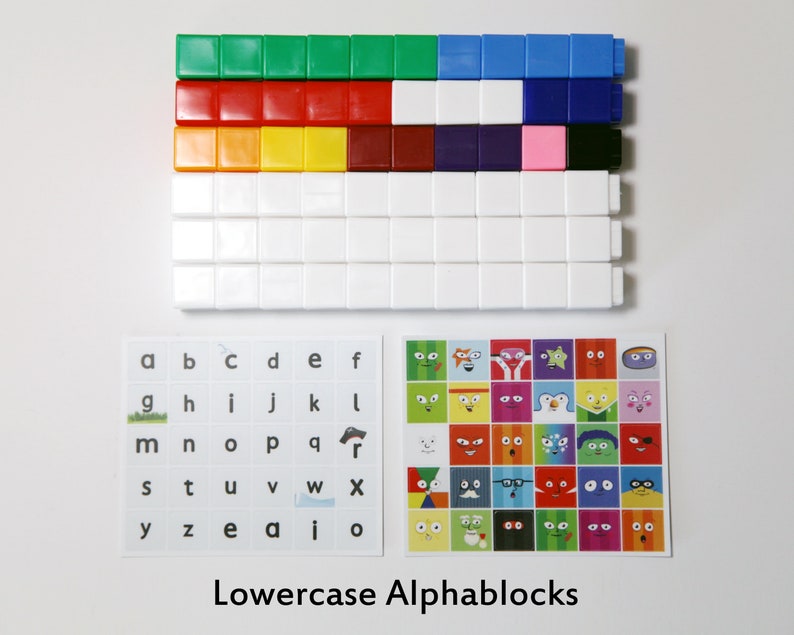 Alphablocks A Z Uppercase and Lowercase Waterproof - Etsy