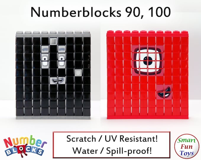 Numberblocks 90 - 100, Waterproof, Scratch / UV Resistant! - Etsy