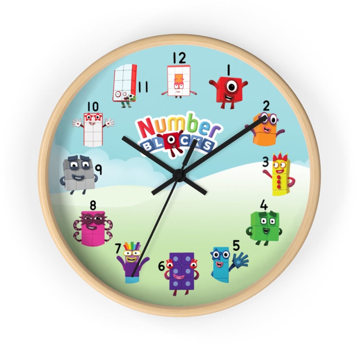 Numberblocks Wall clock | Etsy