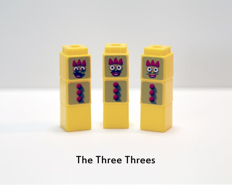 Numberblock Characters: Terrible Twos the Three Threes the - Etsy
