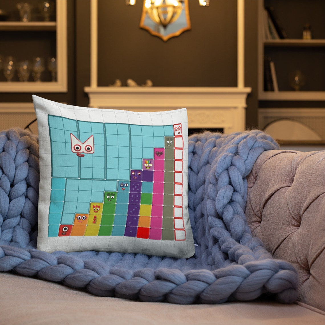 Numberblock 55 Equals the Sum of One 1 Through Ten 10 - Etsy