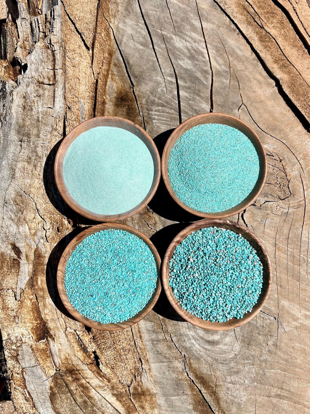Crushed Kingman Turquoise Powder, Sand, Coarse, Extra Coarse, Ring ...