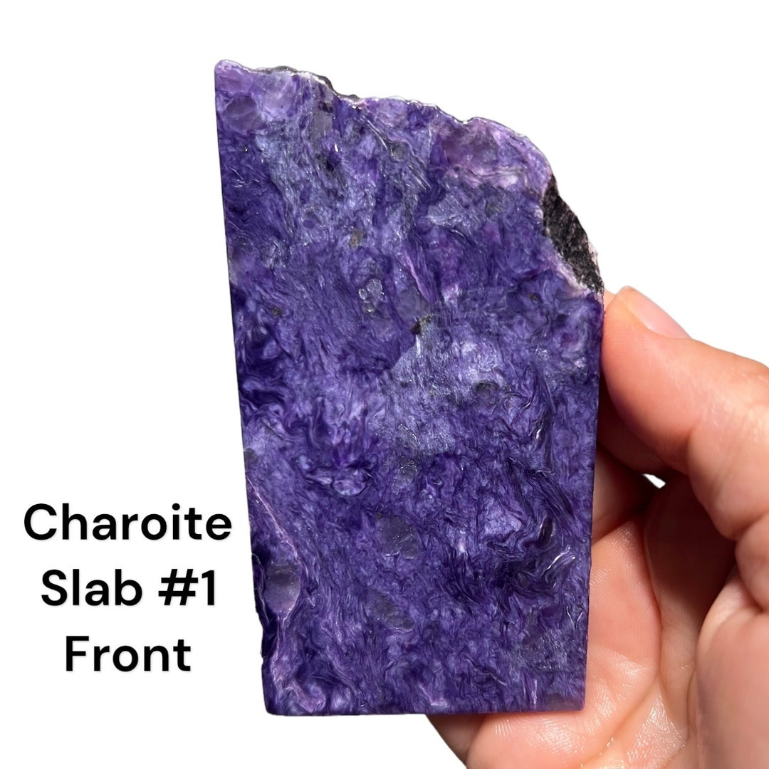 AAA Grade Charoite Slabs for Lapidary, Cabochon Making, Mineral ...