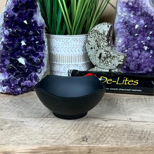 Cast Iron Incense Burner, Altar Ritual Bowl, Meditation Tool, Crystal ...