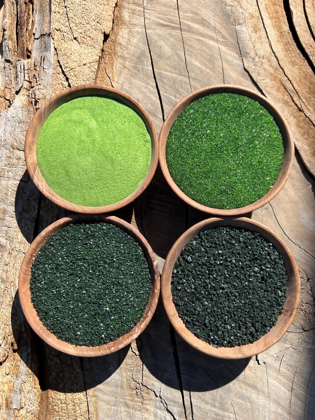 Crushed Green Goldstone, Powder, Sand, Coarse, Extra Coarse, Ring Inlay ...